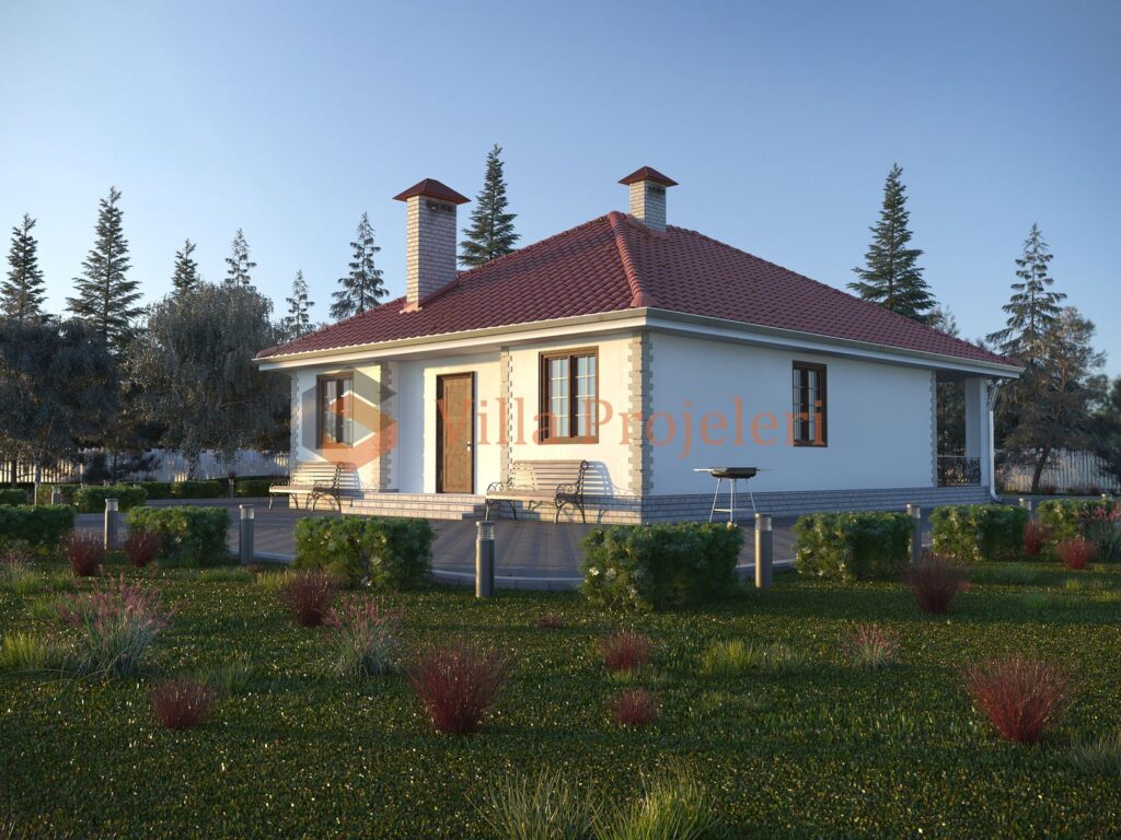 Tek katlı ev projeleri, tek katlı villa modelleri
